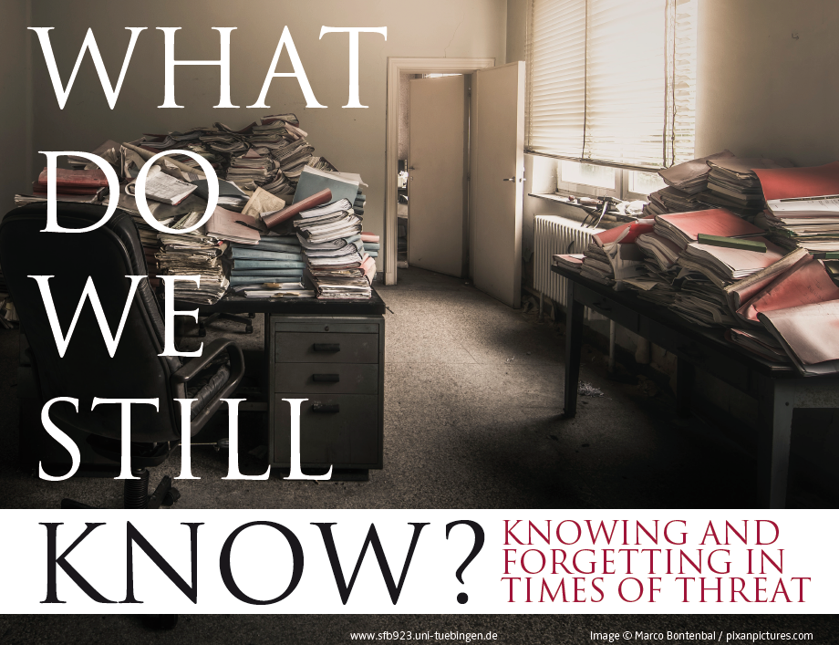"What Do We Still Know? – Knowing and Forgetting in Times of Threat ...
